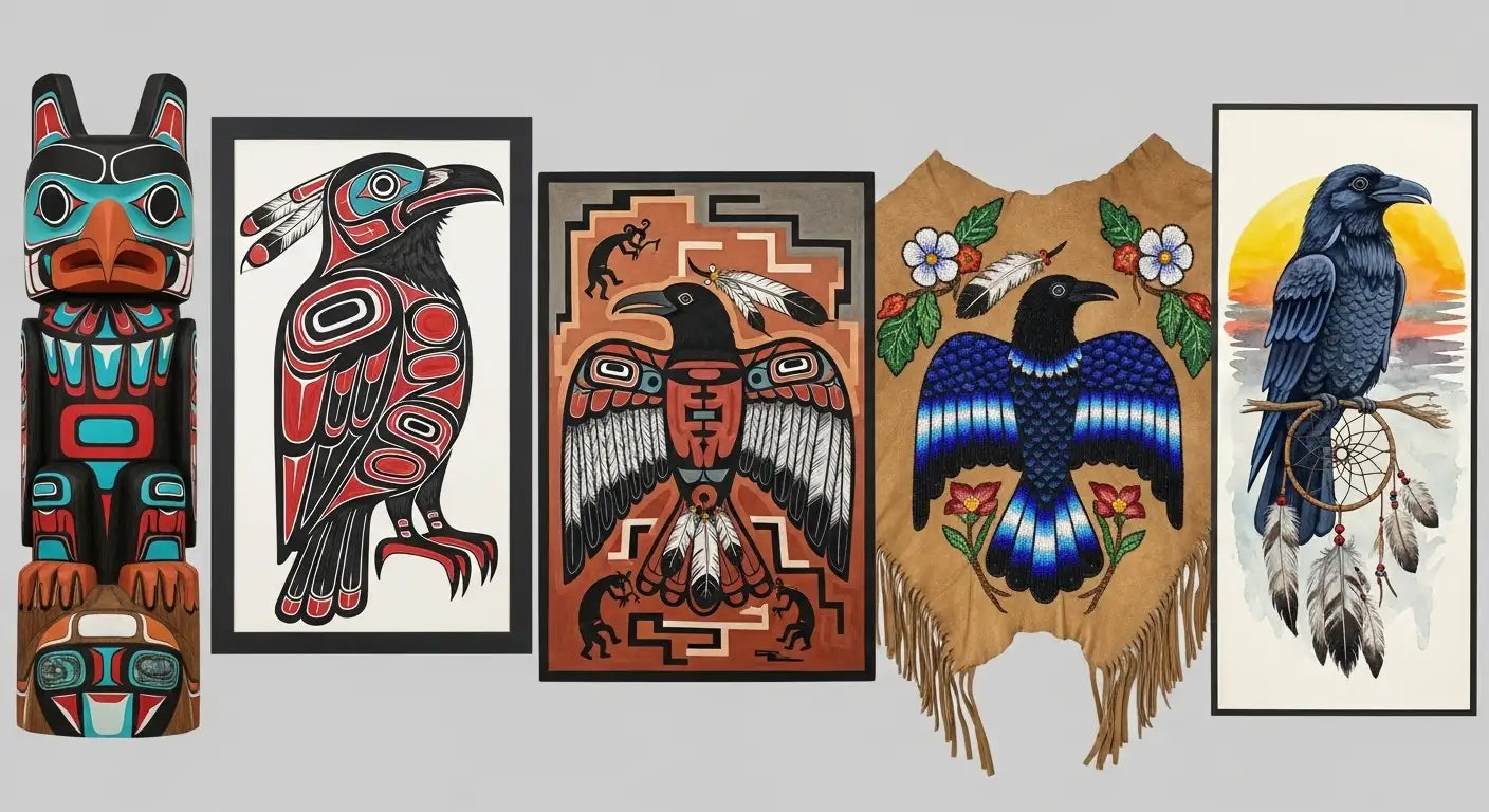 The Raven in Native American Art: Creator, Trickster & Bringer of Light ...