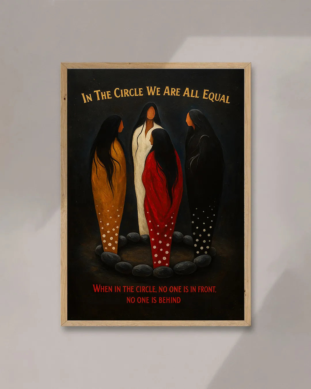 Eastern Woodlands “In The Circle We Are All Equal” Canvas Art – RezSpirit